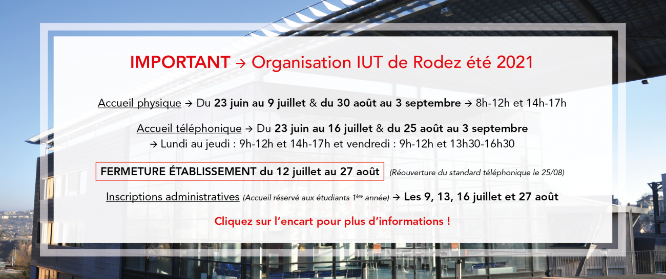 Institut Universitaire de Technologie de Rodez | IUT Rodez